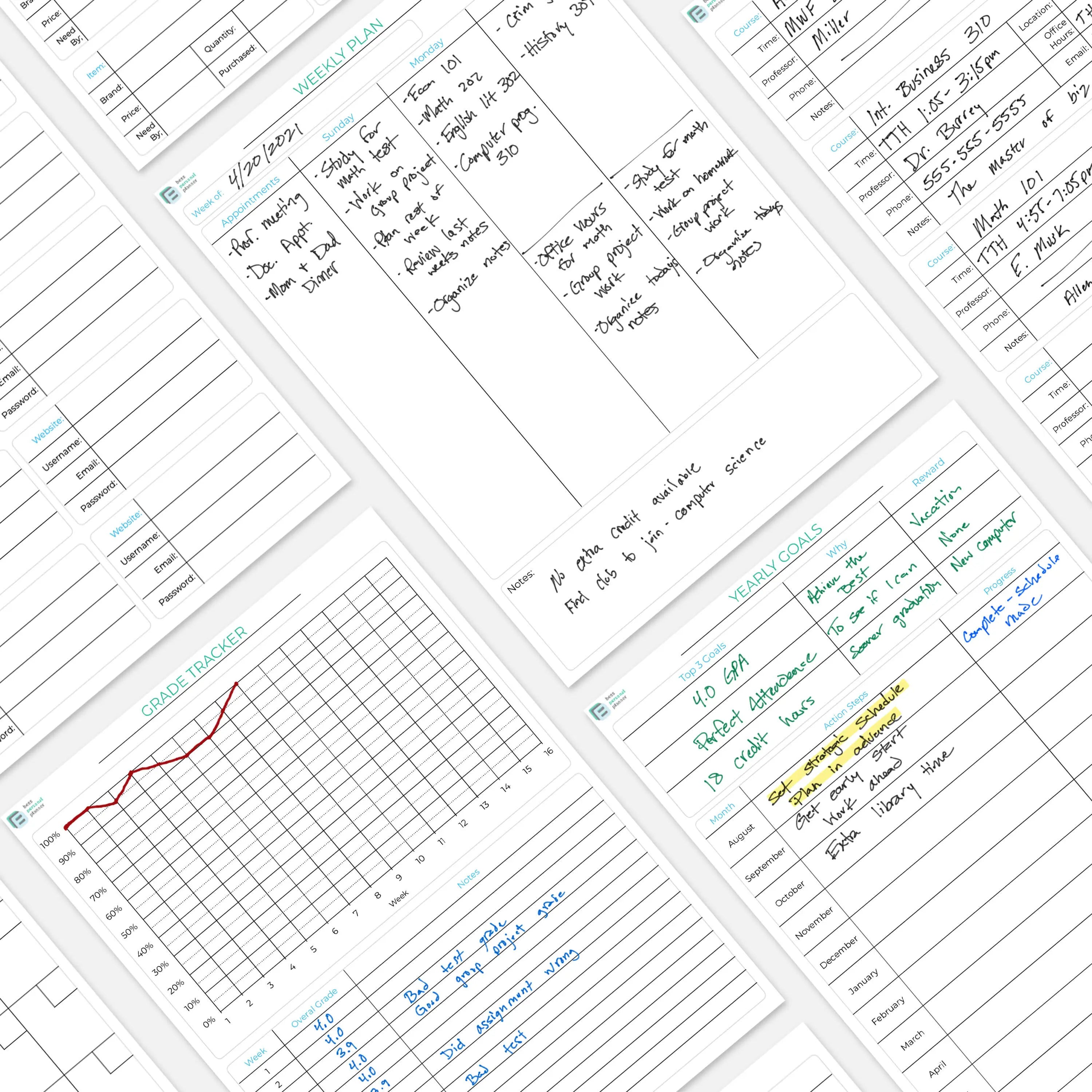Printable Student Planner Boss Personal Planner printable-student-planner-boss-personal-planner