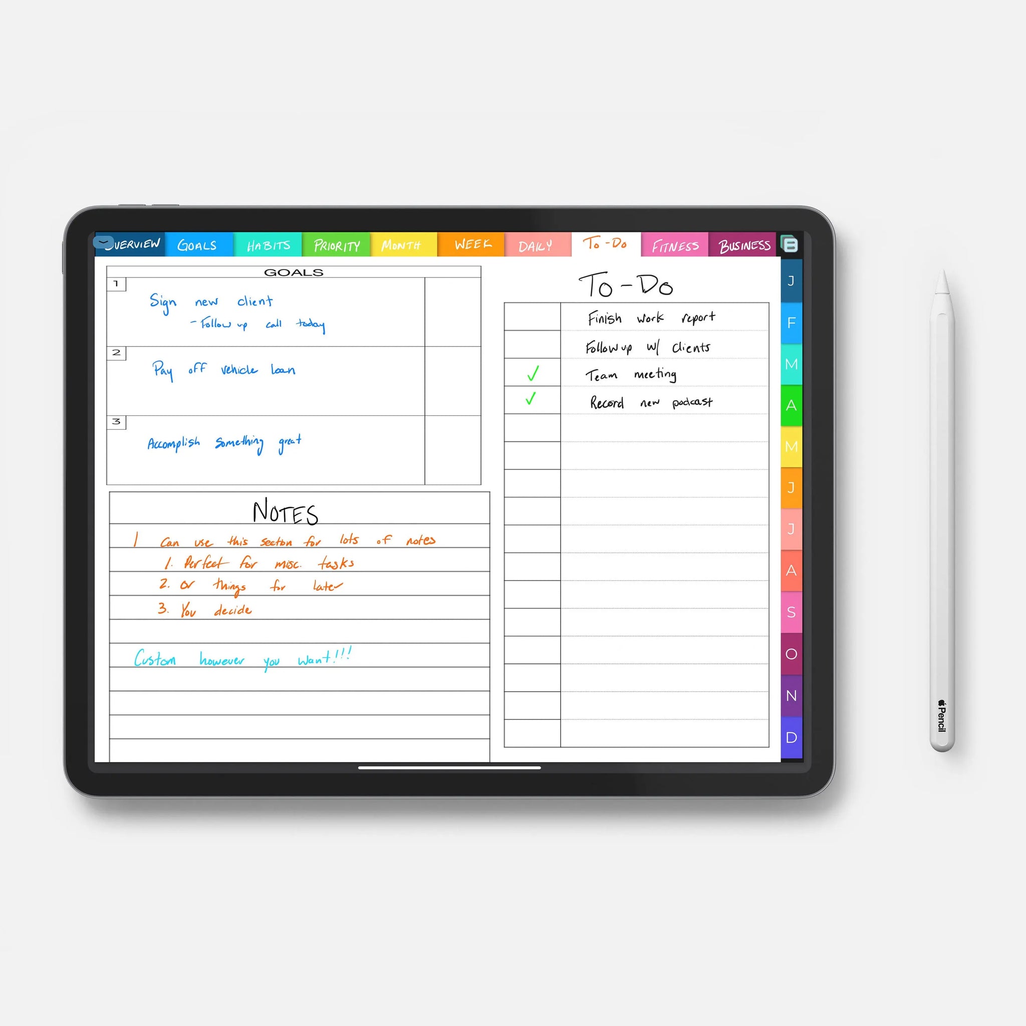 Custom Digital Personal Planner by BOSS - Achieve your Goals – Boss ...