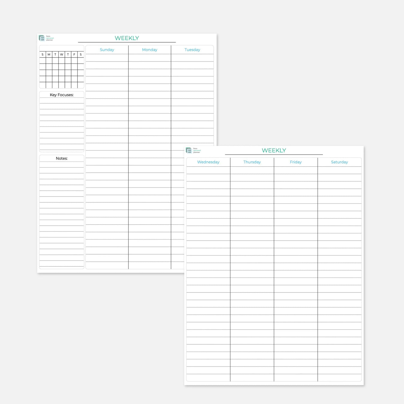 Printable 100 Day Planner PDF – Boss Personal Planner