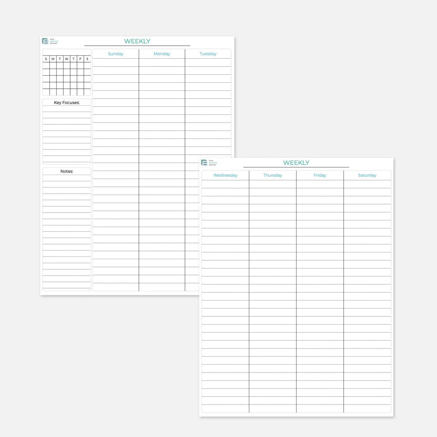 Printable 100 Day Planner PDF – Boss Personal Planner